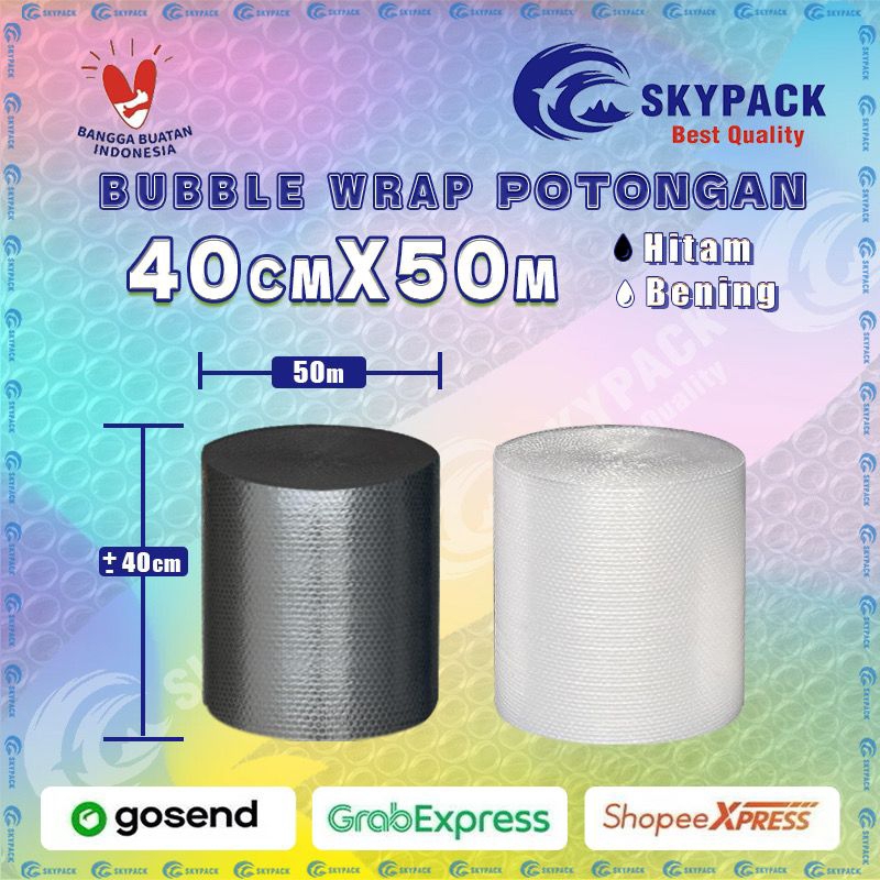 Jual SKYPACK Bubble Wrap 40cm x 50meter Plastik Gelembung Packing ...