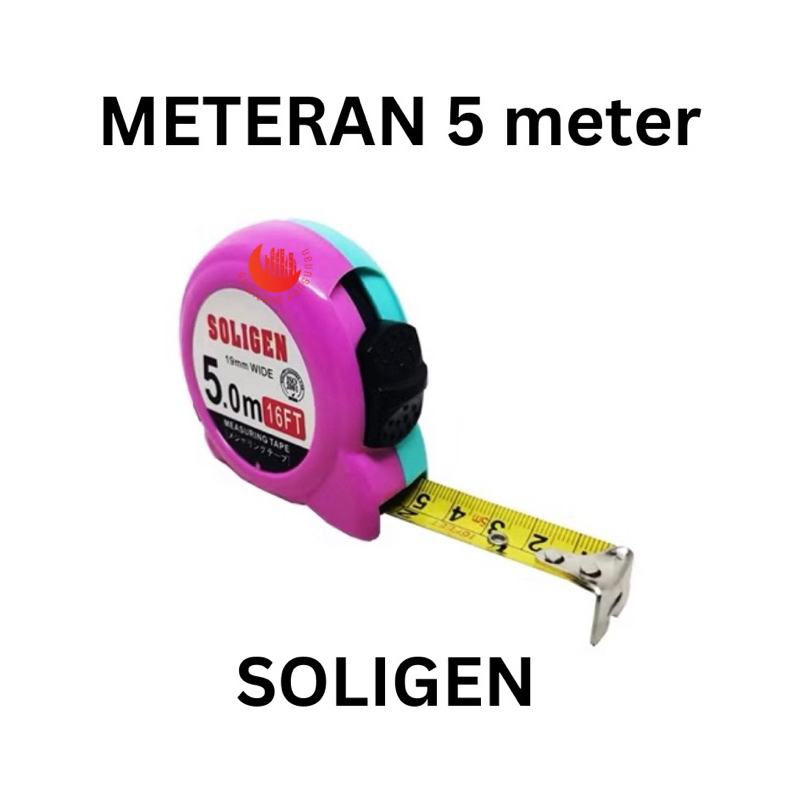 Jual Meteran Bangunan Roll Soligen 5M / Alat Ukur / Measuring Tape ...