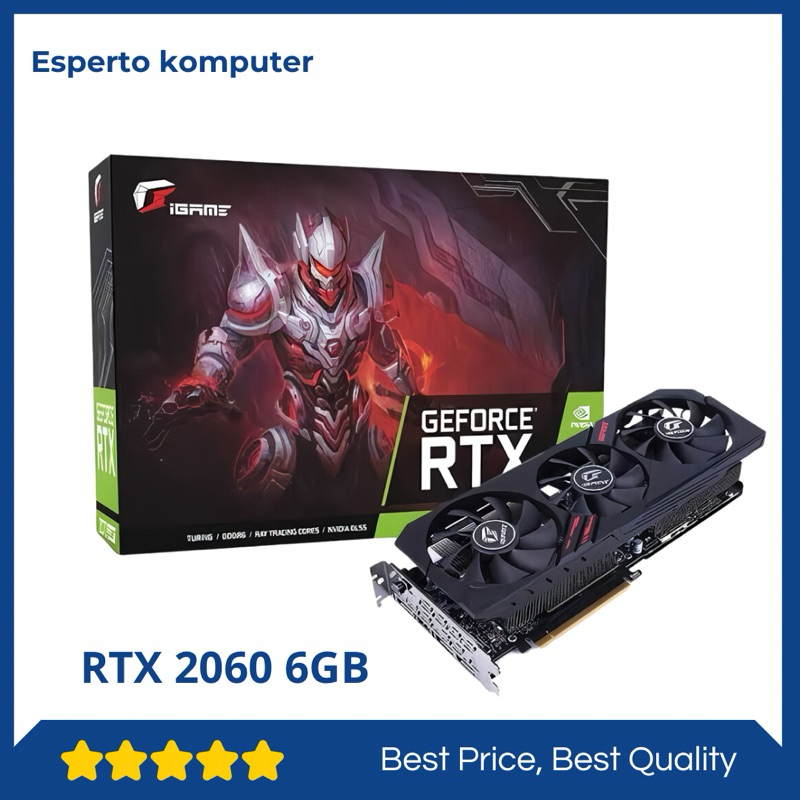 Jual VGA IGAME ULTRA Triple Fan RTX 2060 6GB GDDR6 Fullset Normal ...