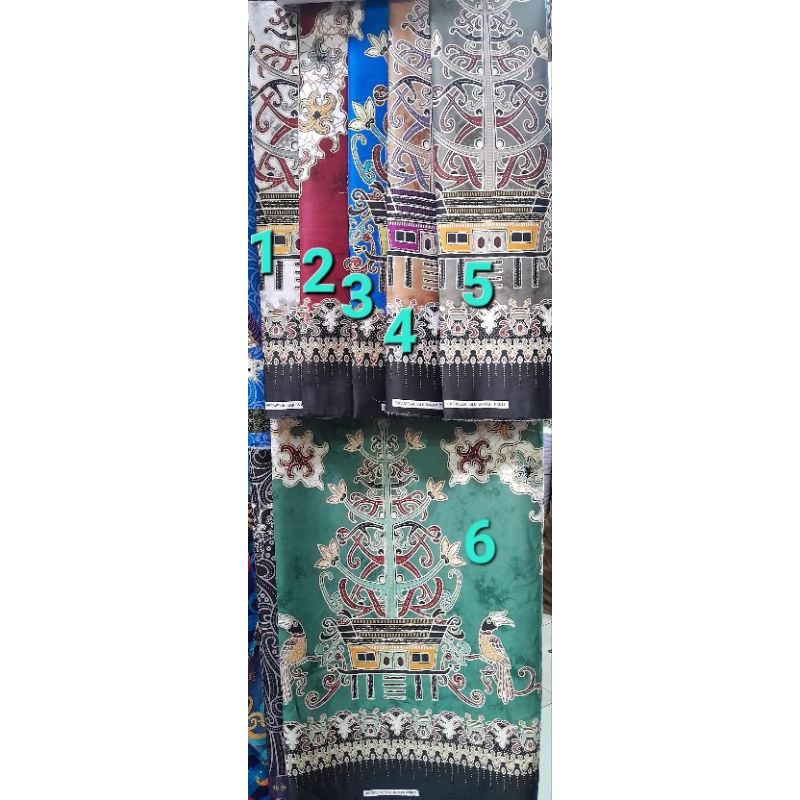 Jual kain sutra batik khas kal-teng,harga per setengah meter | Shopee ...