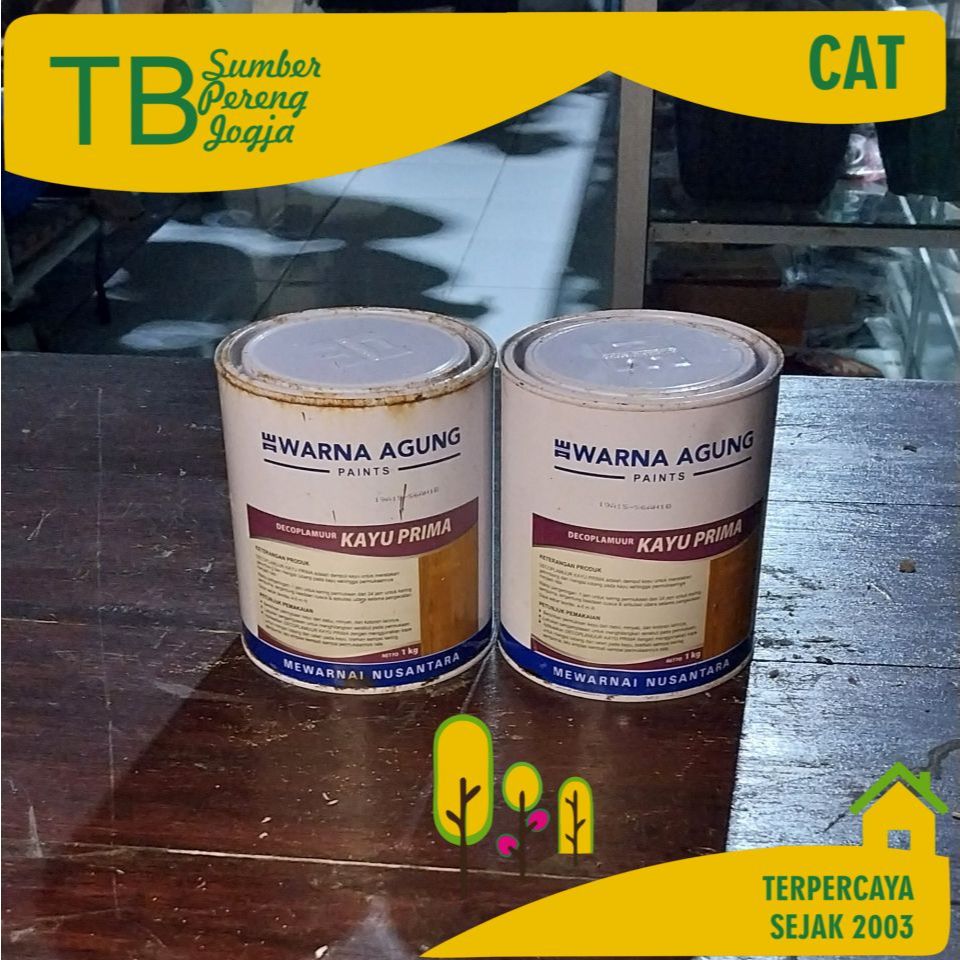 Jual Cat Plamur Dempul Kayu Decoplamuur KAYU PRIMA 1 Kg Warna Putih ...