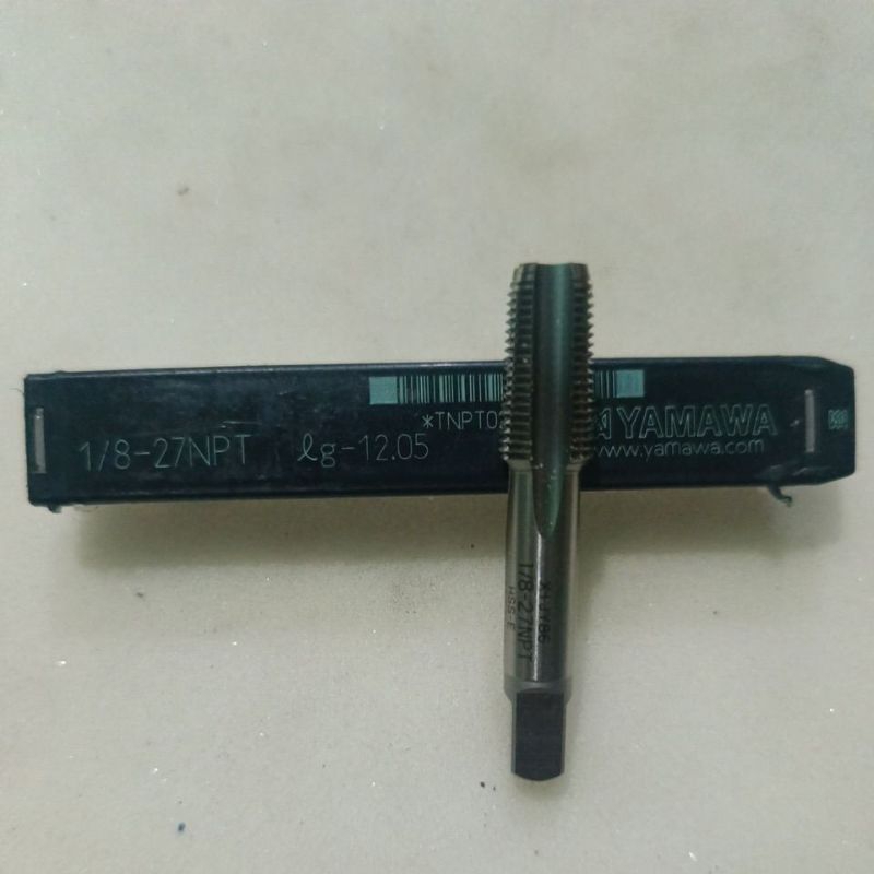 Jual tap nepel 1/8-27NPT yamawa tap pipa 1/8 - 27 NPT | Shopee Indonesia
