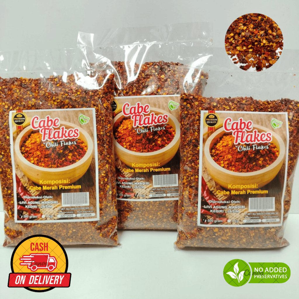 Jual Cabe Chili | Cabe Flakes Chili Komposisi Cabe Merah Premium ...