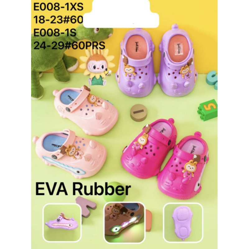 Jual Sendal Crocs import Anak Model Terbaru Labubu. Pakai Lampu ...