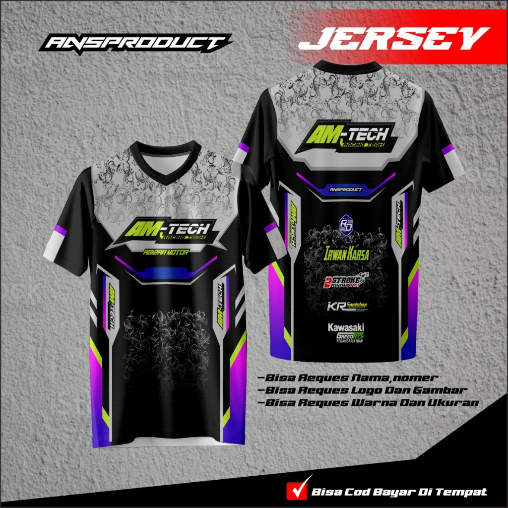 Jual Kaos Baju Jersey Racing Custom Balap Road Race GANTI NAMA NOMER ...