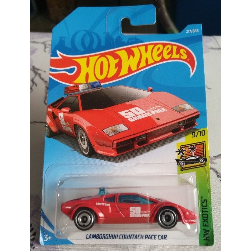 Jual Hot wheels Lamborghini Countach pace car - red | Shopee Indonesia