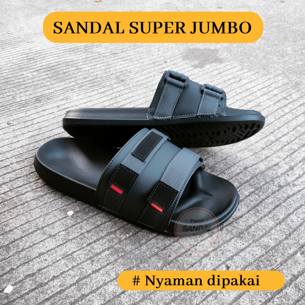 Jual SANDAL JUMBO PRIA , SANDAL BIG SIZE SLOP PRIA UKURAN KAKI 46 47 48 ...