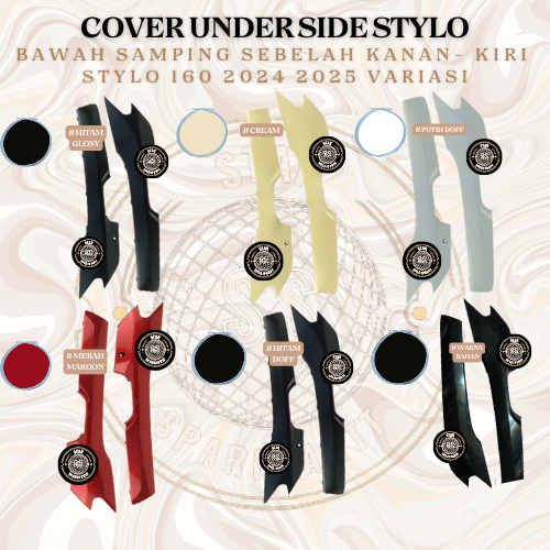 Jual Cover under side STYLO 160 2024 2025 Styling bawah samping Variasi ...