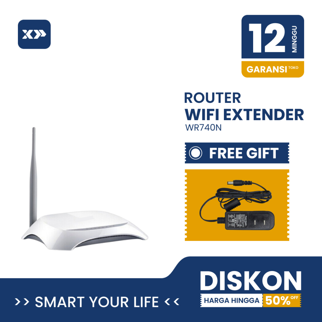 Jual Router TP-Link TL-WR740N Wireless N Router WiFi 300Mbps 1 Antena | Shopee Indonesia