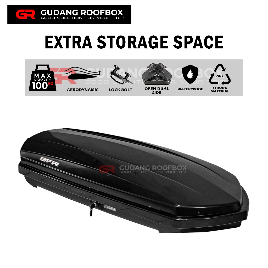 Jual Roof Box Roofbox Bagasi Atas Mobil Glossy Material Abs Original ...