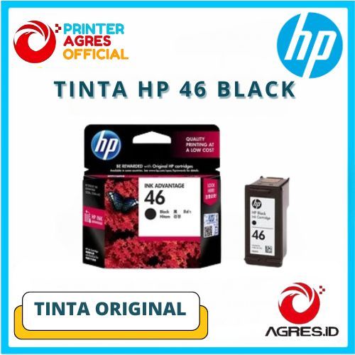 Jual HP TINTA 46 BLACK TINTA CATRIDGE ORIGINAL | Shopee Indonesia