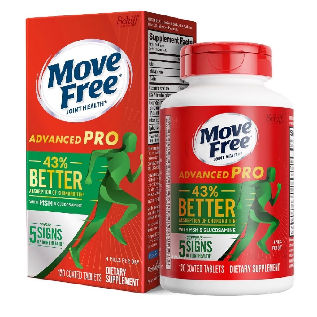 Jual MOVE FREE Advanced Plus Msm + Glucosamine dan Chondroitin 120 ...