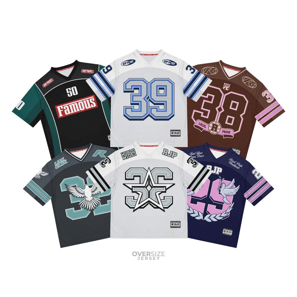 Jual FLOWWEAR Jersey Streetwear Number Series / oversize / vintage ...