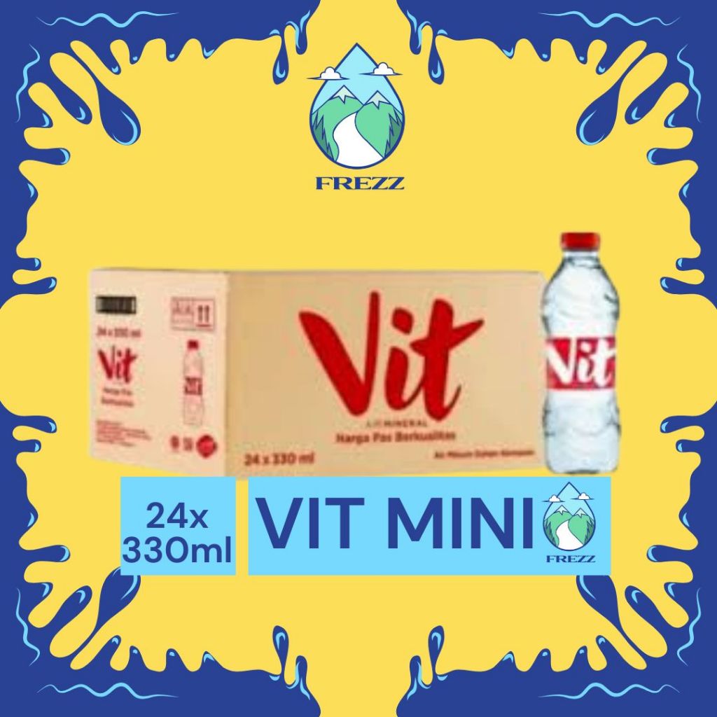 Jual (INSTANT) VIT 330ML MINI Dus Isi 24 BOTOL Per Karton - READY VIT ...