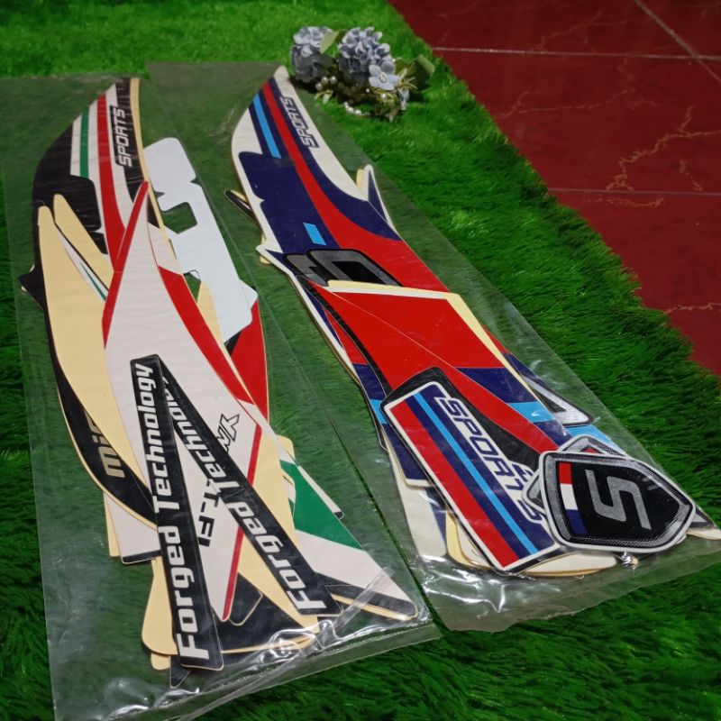 Jual Striping Fino - Stiker sticker body emblem decal Yamaha Fino set ...