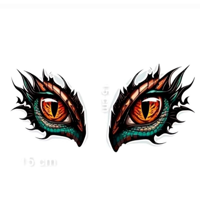 Jual stiker gambar mata, stiker print sudah cutting, anti air | Shopee ...