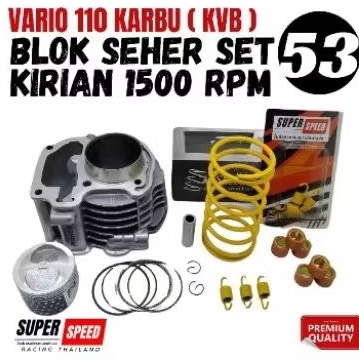 Jual Paket Blok seher Bore up Vario Karbu ( 53 mm kompresi 10,5:1) 120cc & (54mm kompresi 11:1 ...