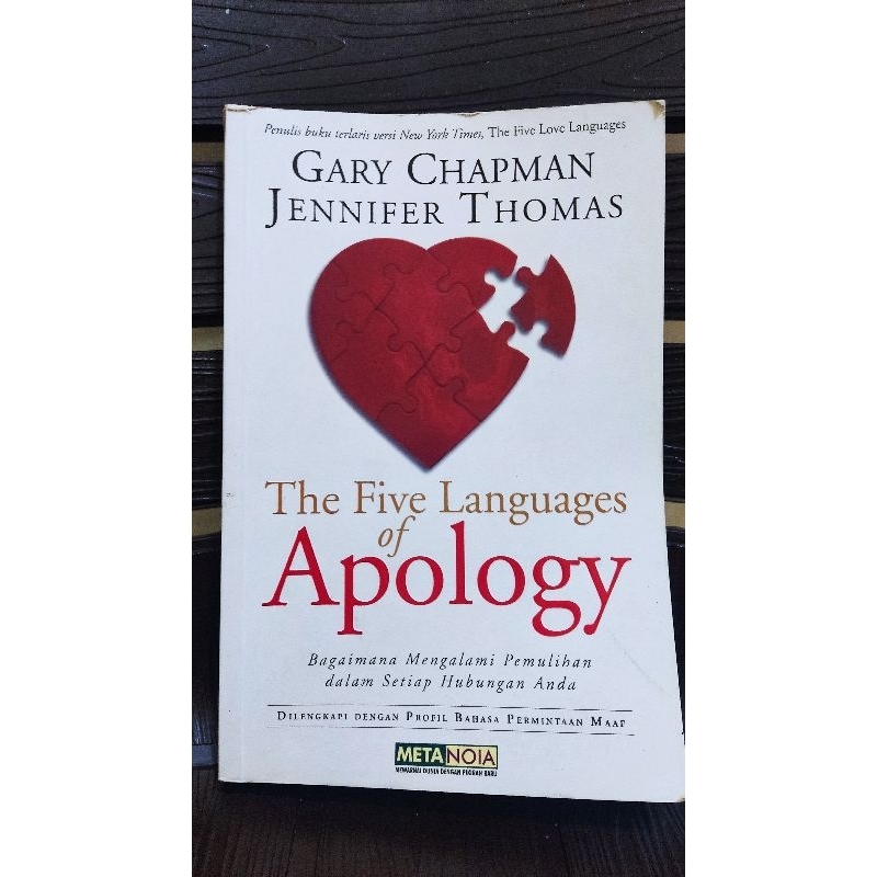 Jual Gary Chapman Jennifer Thomas: The Five Languages of Apology ...