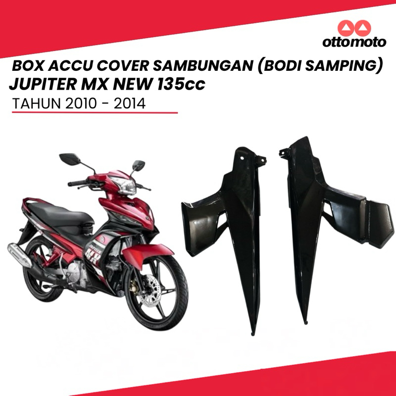 Jual BOX ACCU COVER SAMBUNGAN BODY SAMPING KANAN KIRI HITAM JUPITER MX ...