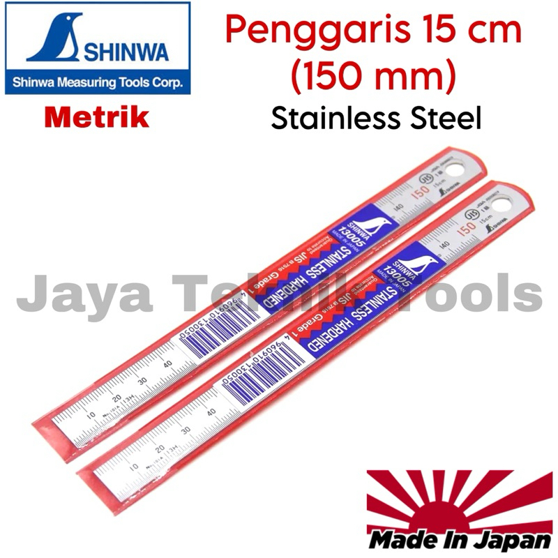 Jual Penggaris Shinwa 15cm mm/mm Stainless Steel Metrik Mistar Besi 150 mm cm Ruler | Shopee ...