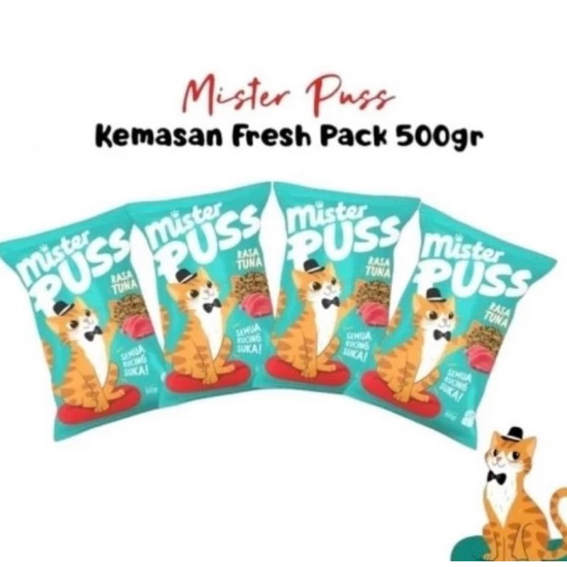 Jual Mister Puss Tuna Freshpack 500gr Murah | Shopee Indonesia
