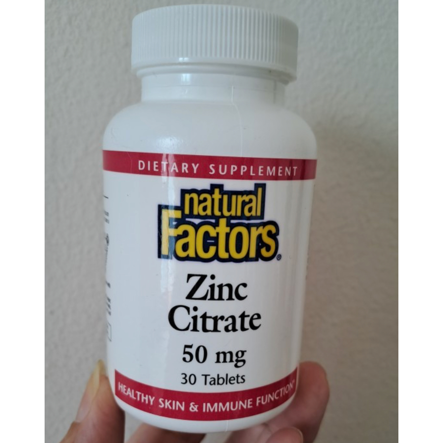 Jual Natural Factors Zinc Citrate 50 mg 30 tablet | Zinc / seng ...