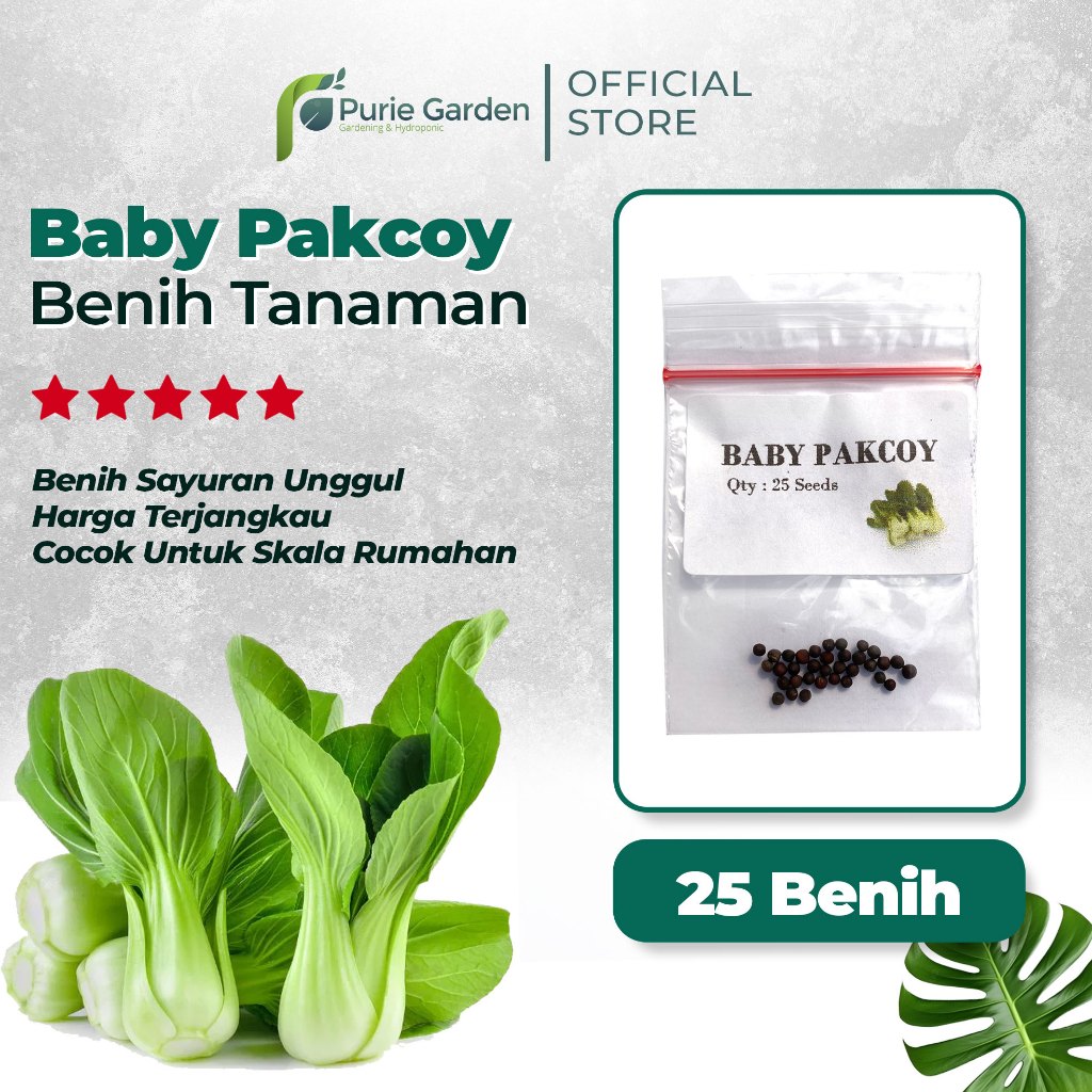 Jual Benih Bibit Sawi Baby Pakcoy 25 Benih | Shopee Indonesia