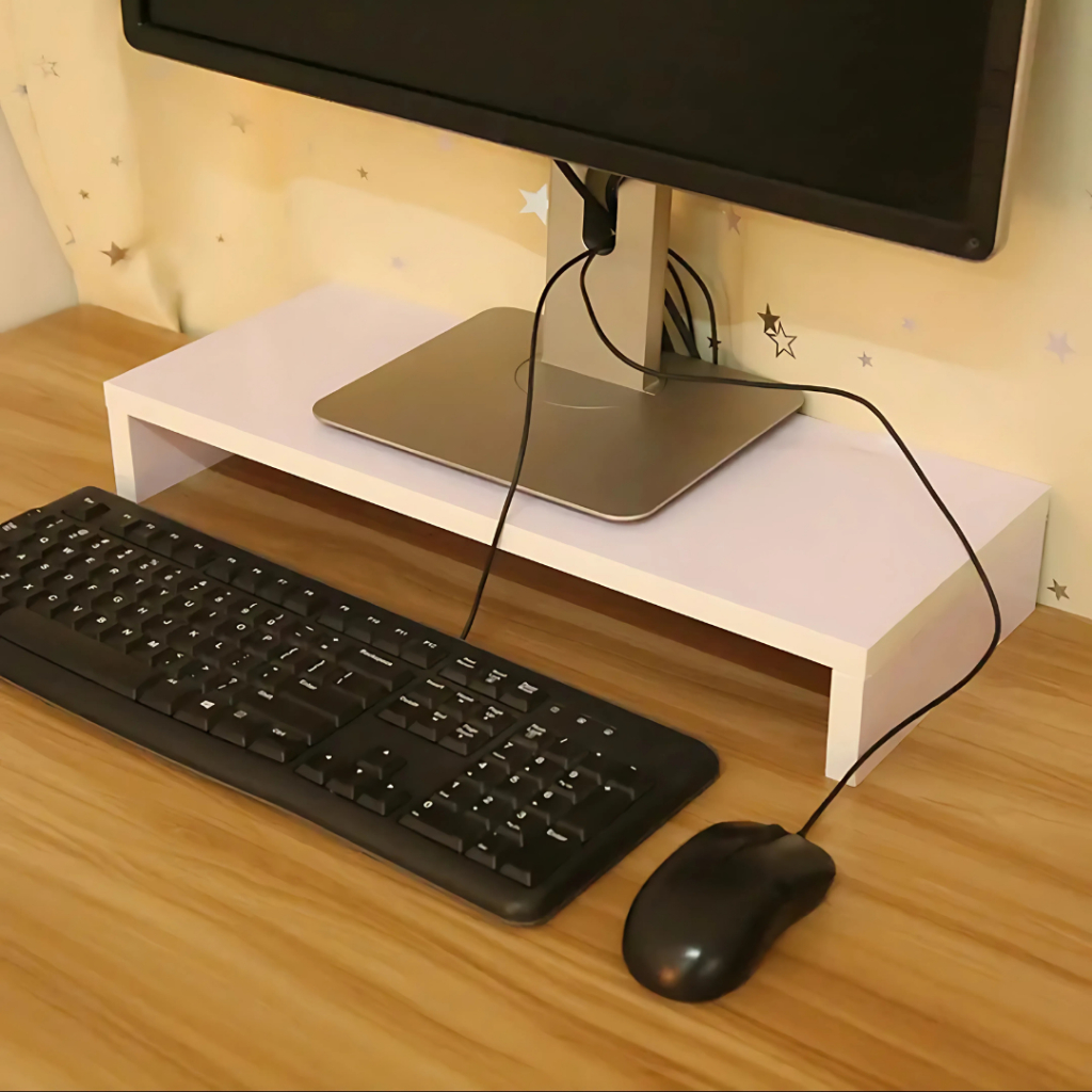 Jual STAND MONITOR PANJANG / MEJA KAYU MONITOR / MEJA KOMPUTER LAPTOP ...