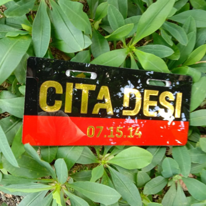 Jual plat sepeda listrik akrilik free custom | Shopee Indonesia