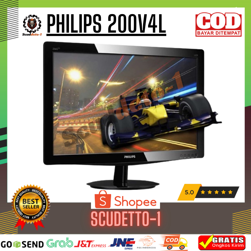 Jual LED Monitor Philips 20inch wide 200V4L Bergaransi | Shopee Indonesia