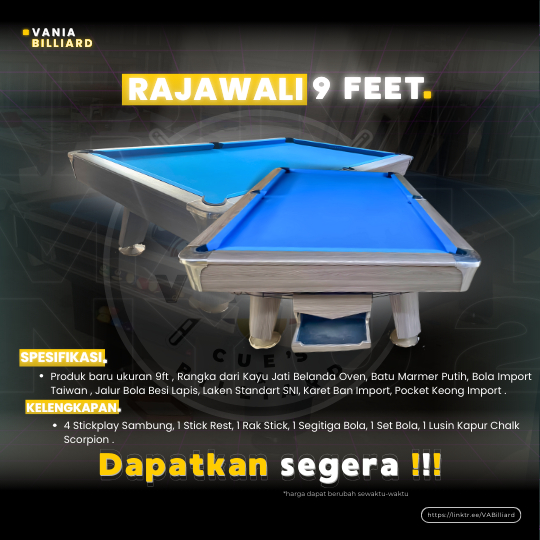 Jual Meja Billiard 9ft Lokal Rajawali | MEJA BILYAR LOKAL 9FEET MEJA ...