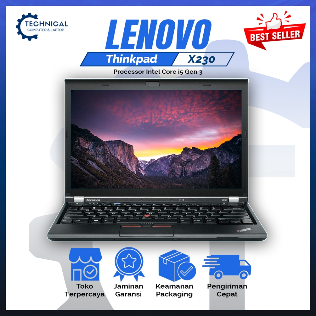 Jual Laptop Special Lenovo Thinkpad X230 Intel Core i5 Gen 3 RAM 8GB SSD 256GB Original Bonus ...
