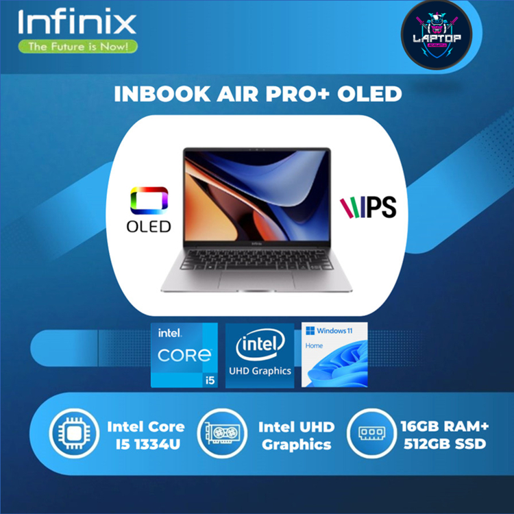 Jual INFINIX INBOOK AIR PRO+ OLED I5 1334 16GB 512GB W11 14.0 2.8K ...