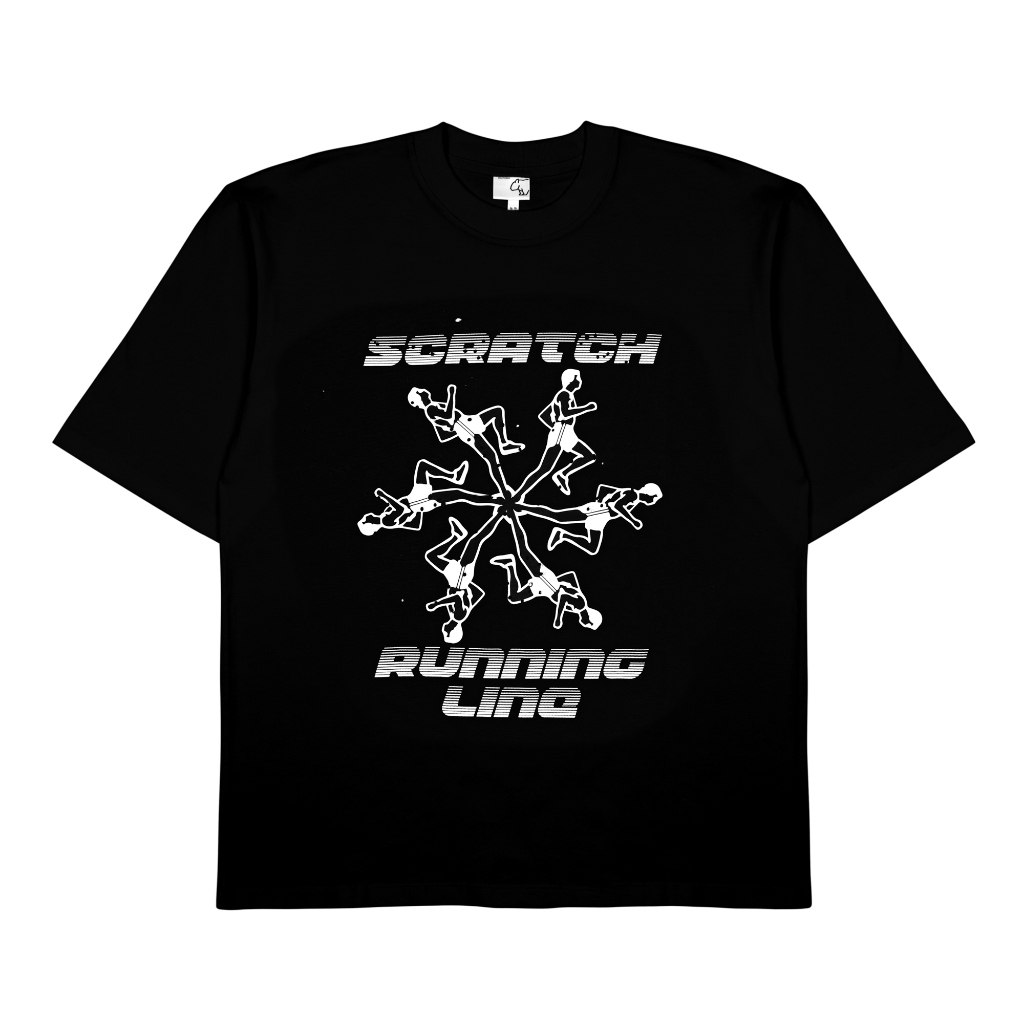 Jual Scratchline Flowstate T- Shirt Black Running Cotton | Shopee Indonesia