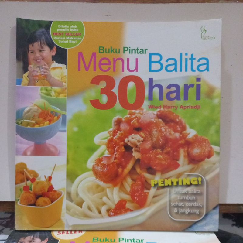 Jual Buku Resep Masakan - Buku Pintar Menu Balita 30 Hari Penting Untuk ...