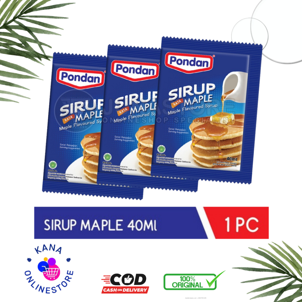 Jual Pondan Sirup Maple 40ml | Shopee Indonesia