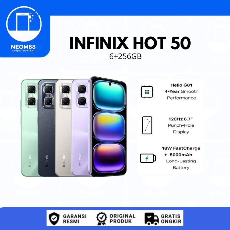 Jual Infinix Hot 50 6/256gb Garansi Resmi New Original 100% | Shopee ...