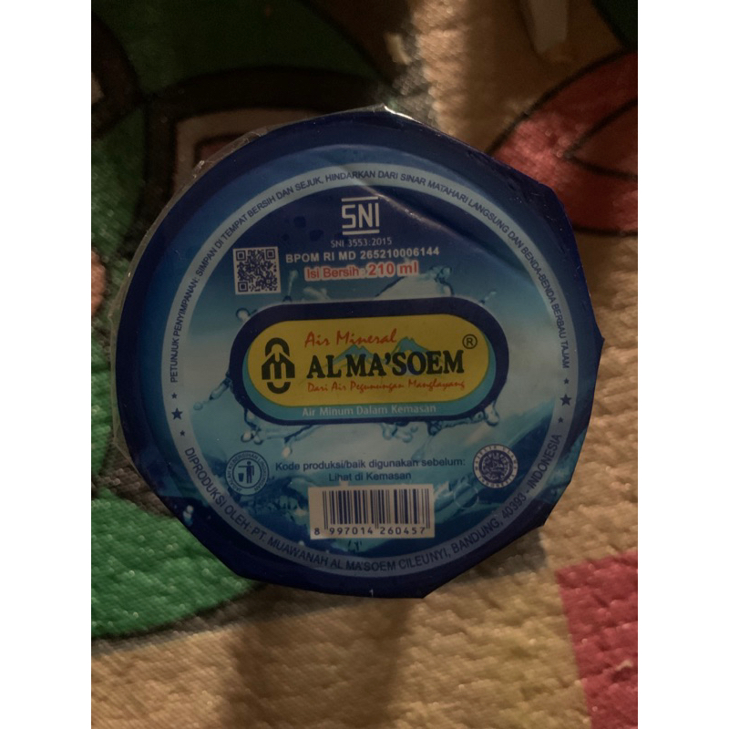 Jual SNI Air Minum Al Ma'Seem BPM RI MD 210ml | Shopee Indonesia