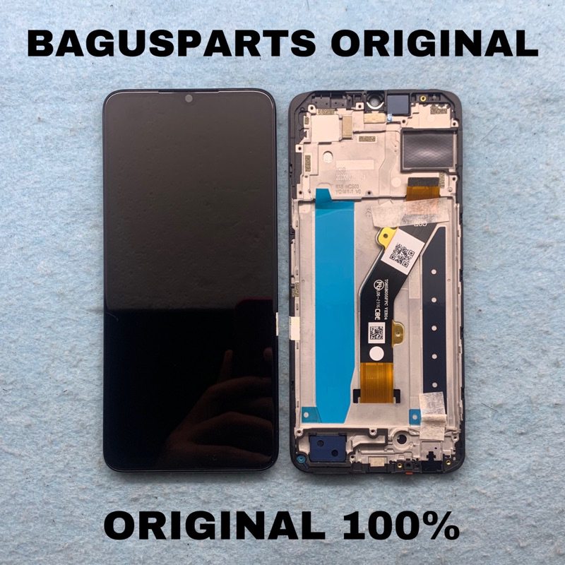 Jual LCD TS TOUCHSCREEN FULLSET FRAME ITEL P55 NFC 4G A666L/ ITEL P55 ...