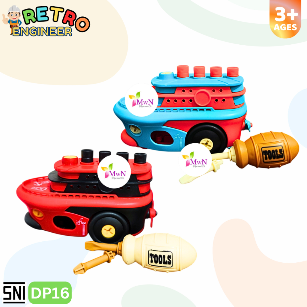 Jual MWN Mainan Bongkar Pasang Retro Engineer Kapal Pesiar DP16 ...