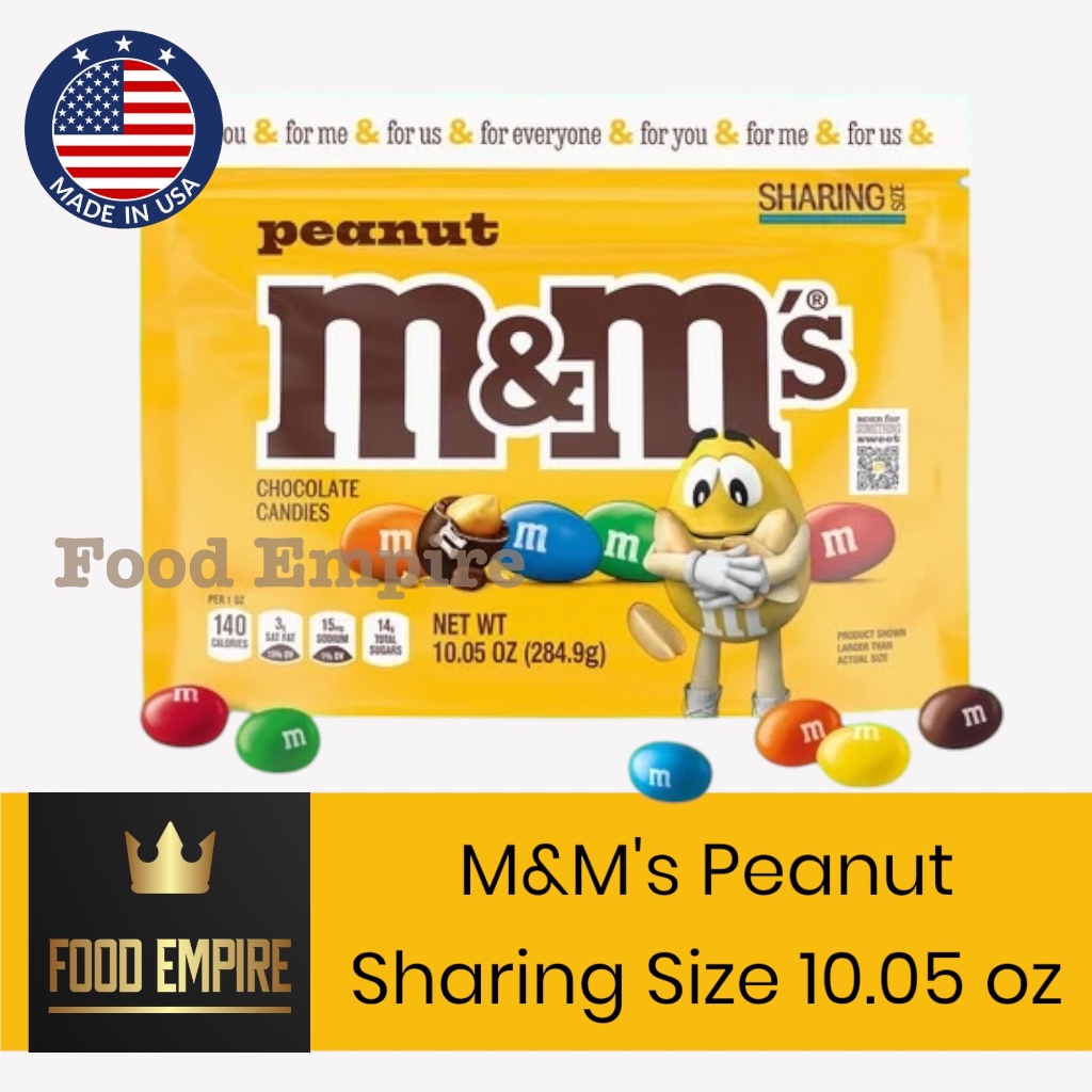 Jual M&M's Peanut Sharing Size 10,05 oz | Cokelat Kacang m&m 284,9gr ...