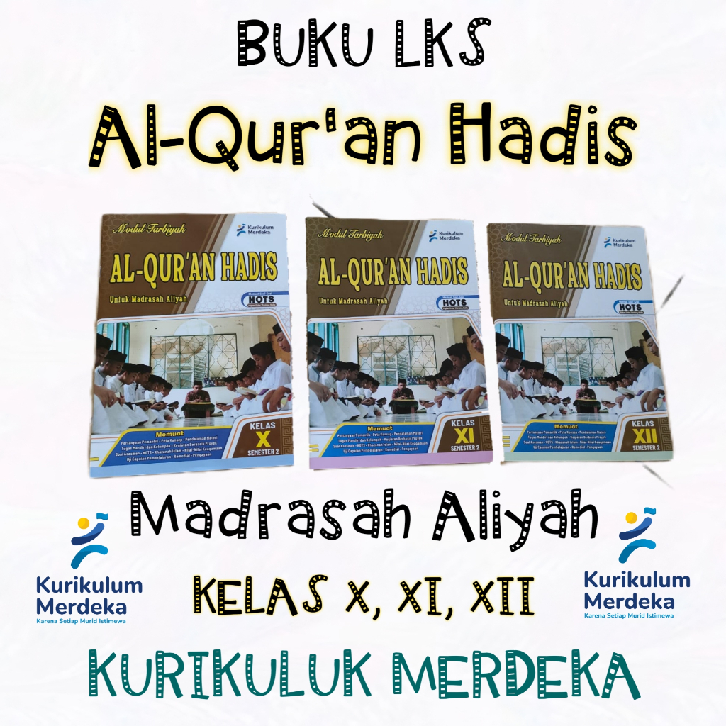 Jual Buku LKS Alquran Hadits Kelas 10 11 12 MA Atau SMA Semester 2 ...