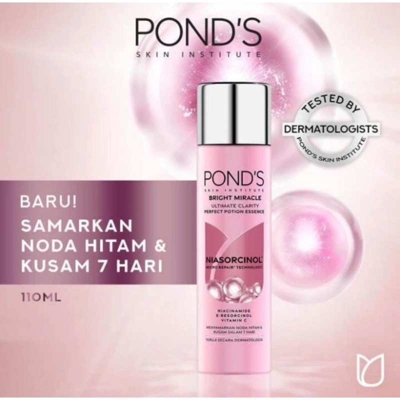 Jual POND'S BRIGHT MIRACLE ULTIMATE CLARITY PERFECT POTION ESSENCE 50mL | Shopee Indonesia