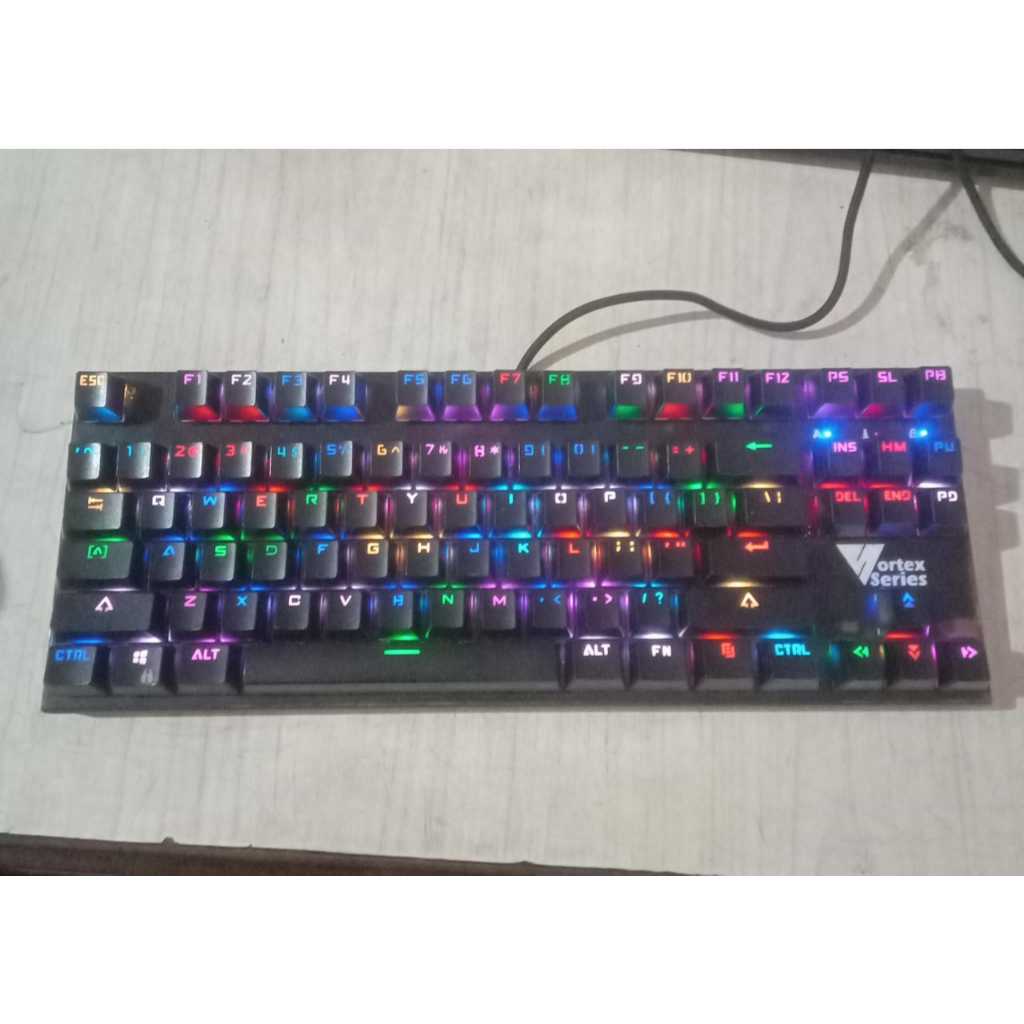 Jual keyboard gaming merk vortex series vx7 87 keys mechanical keyboard ...
