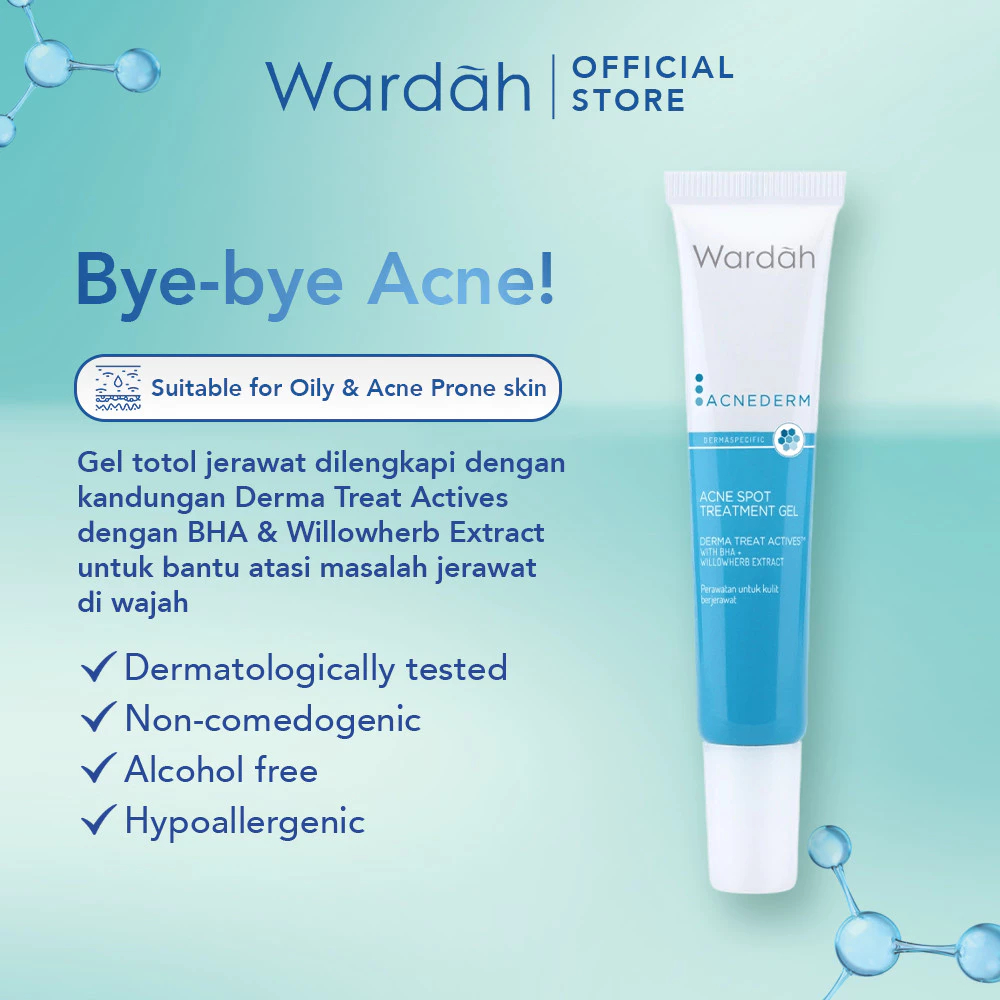 Jual LADY LOOK | Wardah Acnederm Acne Spot Treatment Gel 15 ml | Shopee ...