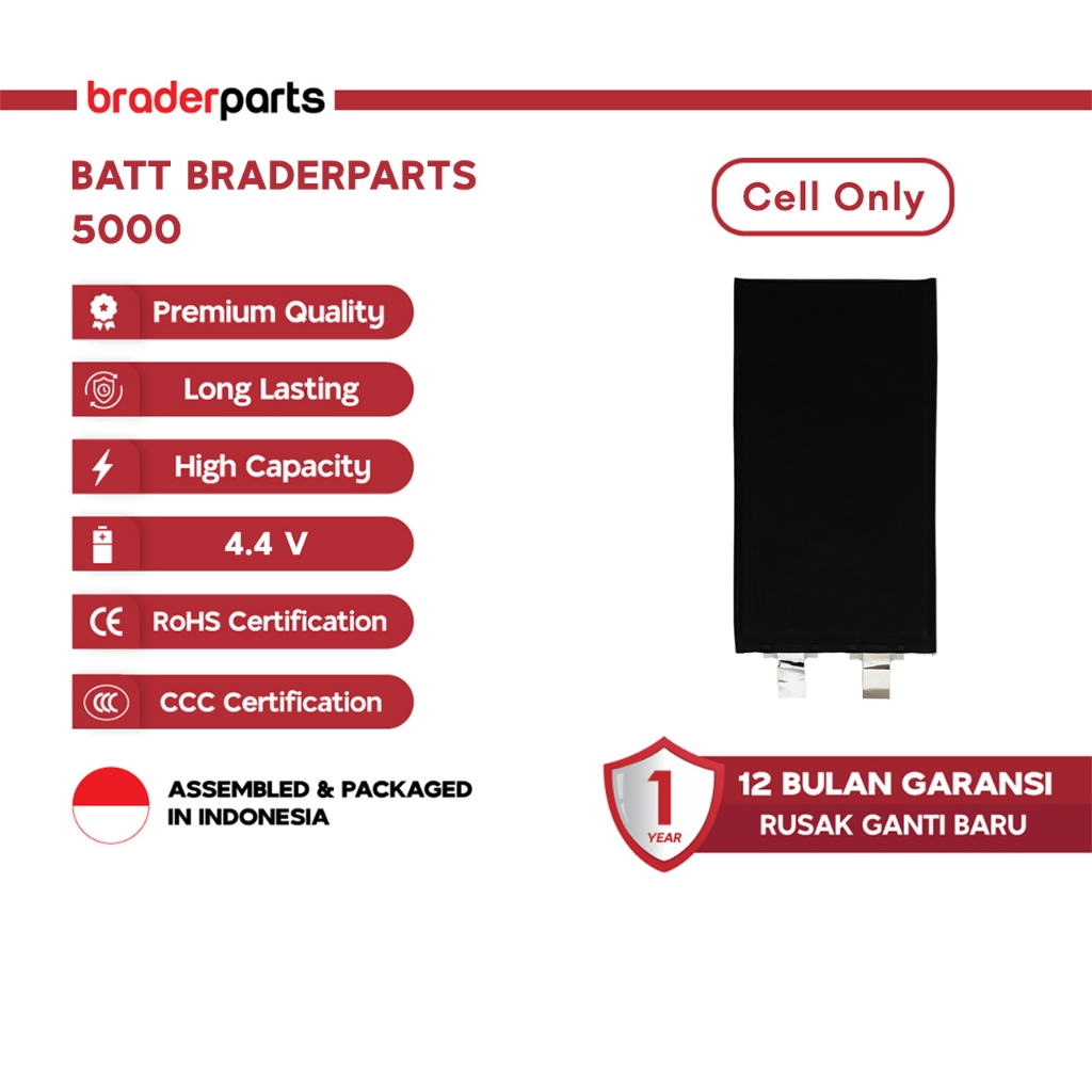 Jual BraderParts Baterai Power Boost Battery Original 5000 12 Pro Cell ...