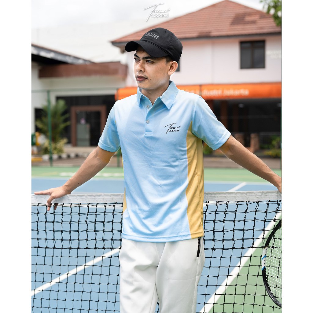 Jual Kaos golf pria baju olahraga dry fit lengan pendek full print ...