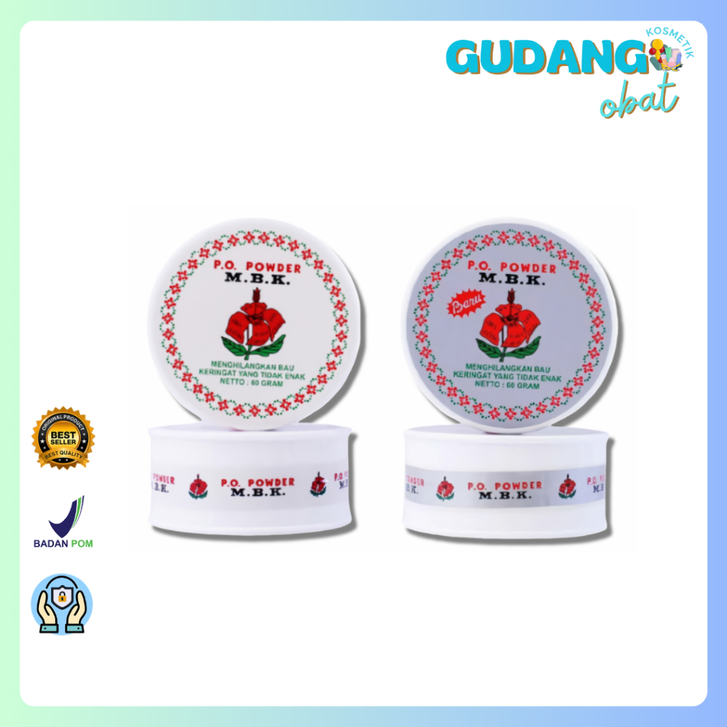 Jual MBK Powder Biasa ( Putih ) Tin 60 gr, MBK Powder Super ( Silver ...