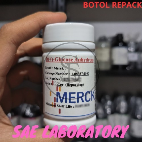 Jual D(+)-GLUCOSE ANHYDROUS / C6H12O6 MERCK 1.08337 MERCK 108337 REPACK ...