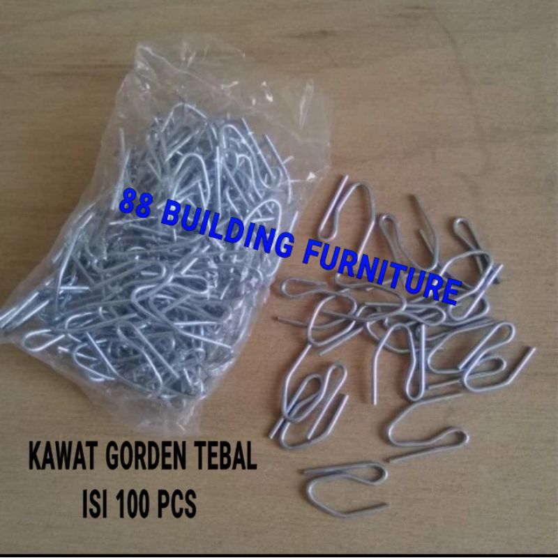 Jual KAWAT GORDEN TEBAL ISI 100 PCS / KAWAT KAIT KAITAN PENGAIT ...